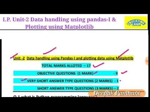 Unit-2 Informatics Practices Class12 important Question for MpBoard Exam2023@educationlamp7128 ...