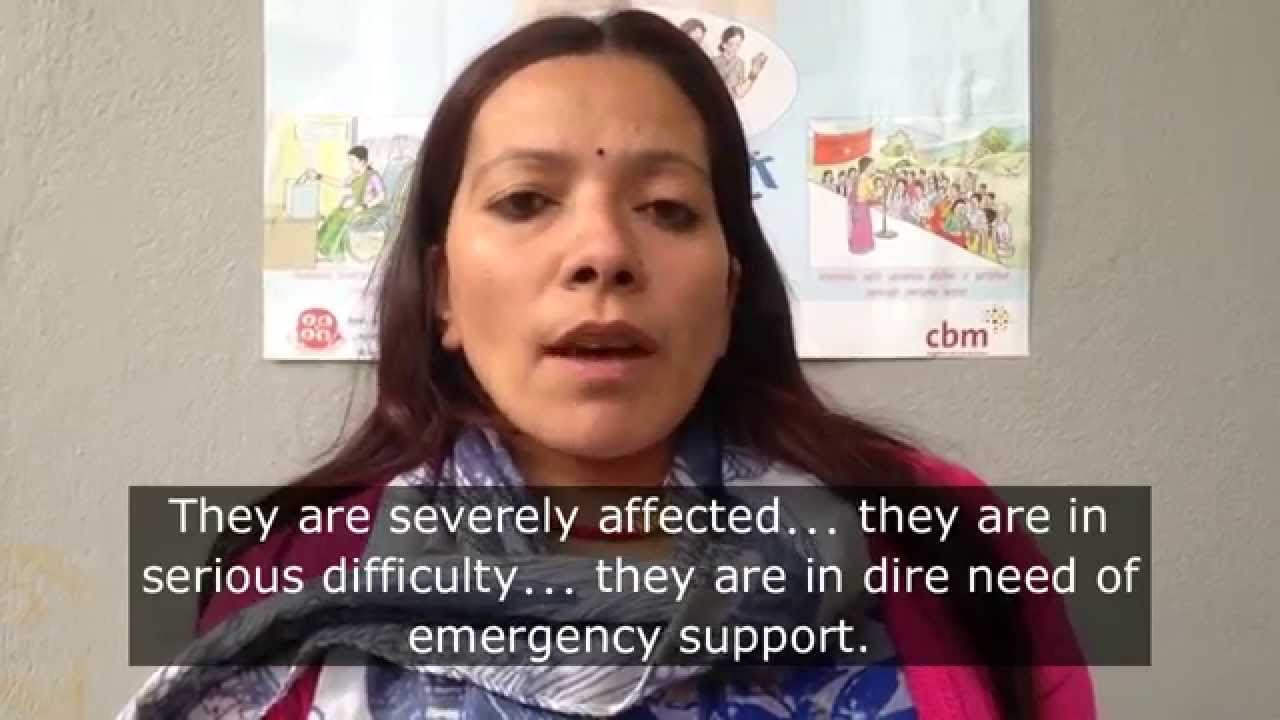 Nepal Earthquake - message from Meena Paudel from CBM's partner Nepal ...