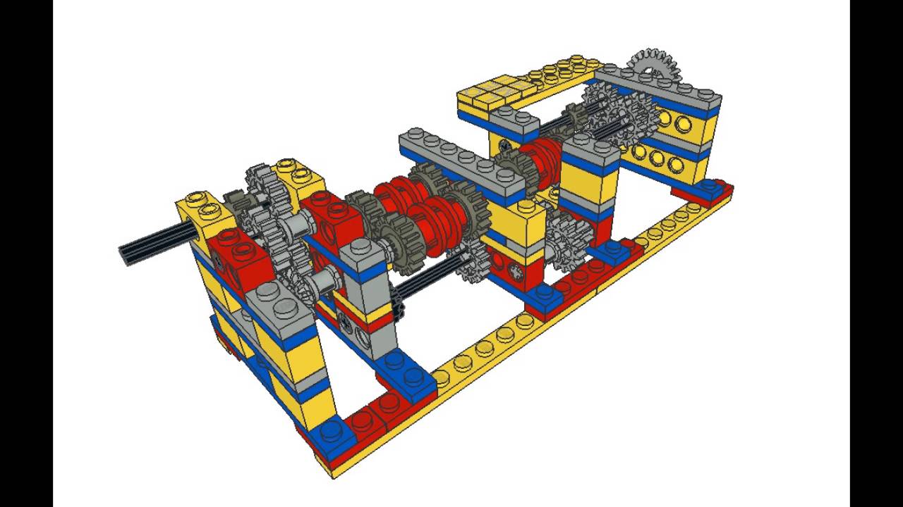 Lego 12+12R-speed tractor transmission version II - YouTube