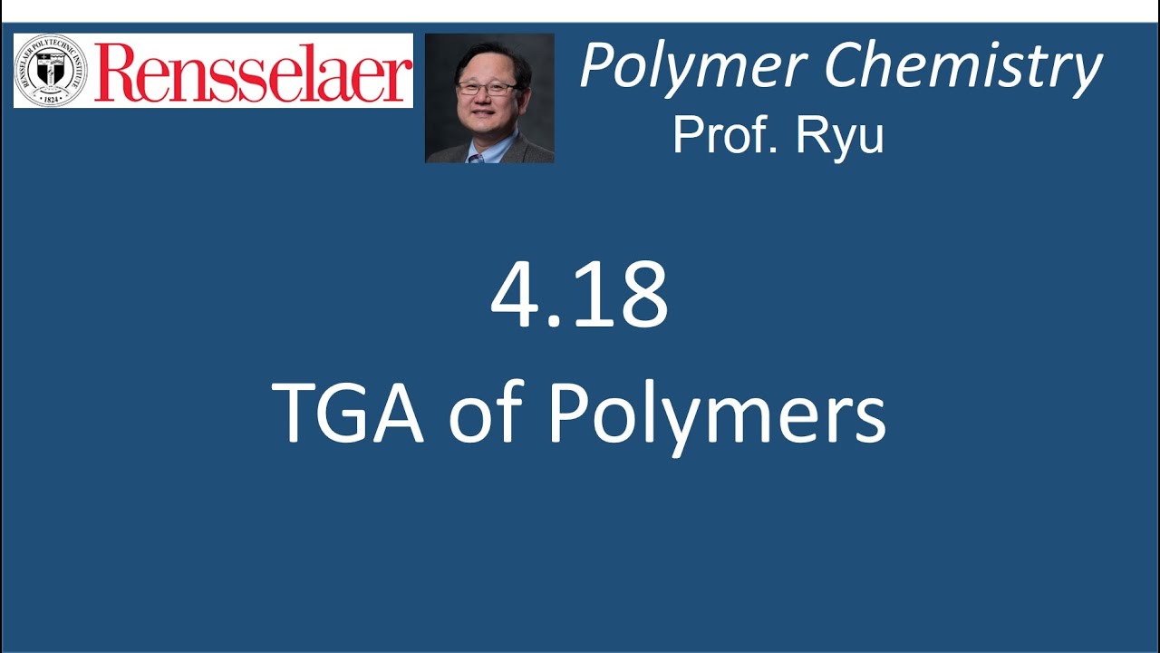 04.18 TGA Thermal Analysis of Polymers - YouTube