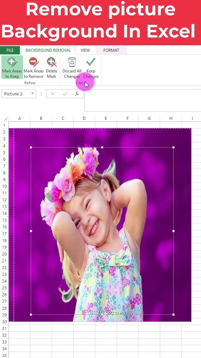 Remove picture background in MS Excel || #viralshort #shortvideo #exceltricks #excelshort #excel ...
