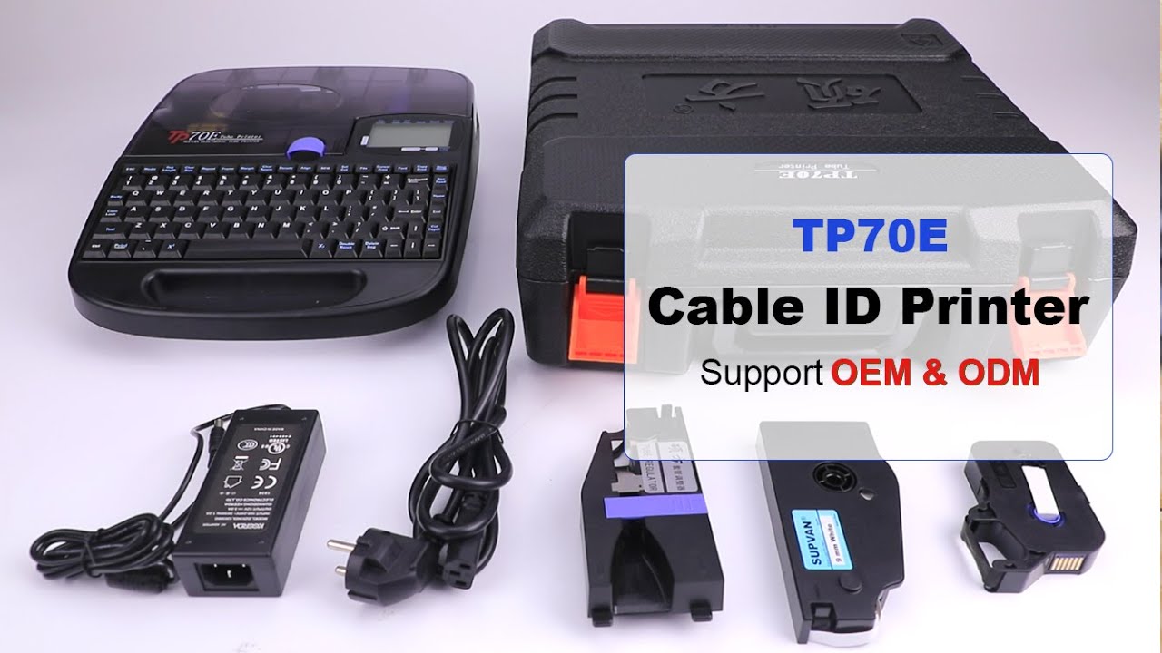 [Product Demo] Unpacking box-SUPVAN TP70E PVC tube/label/heat shrink ...