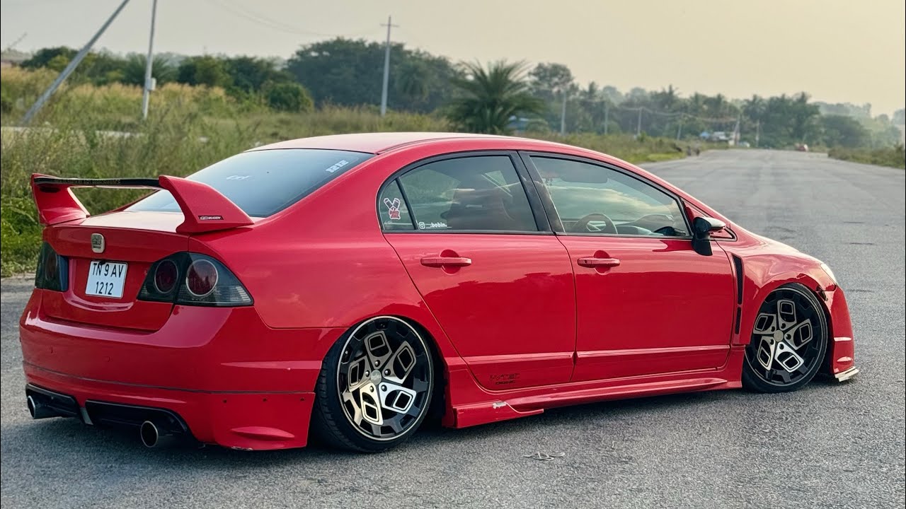 Bagged Honda Civic 🔥 | Fully Modified | Modified Honda Civic India ...