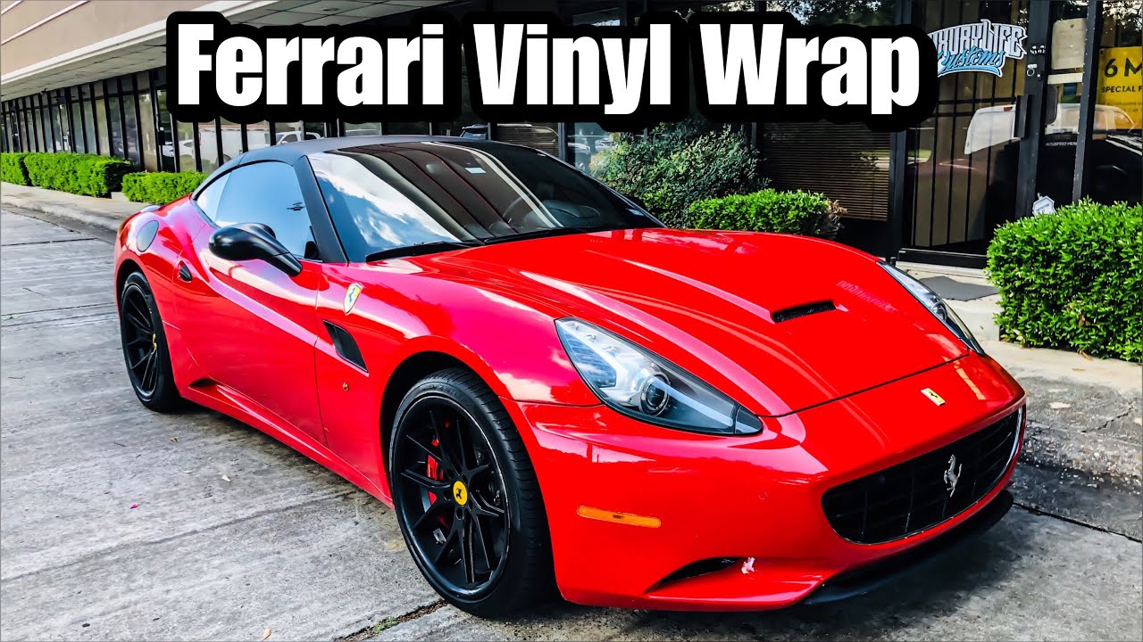 Ferrari California Roof Wrap ! | The FIRST Ferrari I Work On ! - YouTube