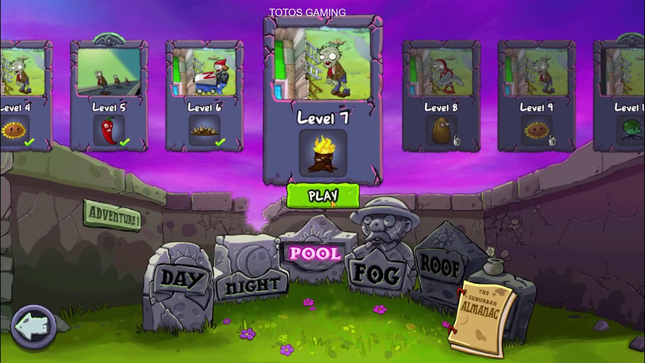 Plants Vs Zombies Gameplay Walkthrough Part 16 - PVZ Pool Level 7 Daily ...