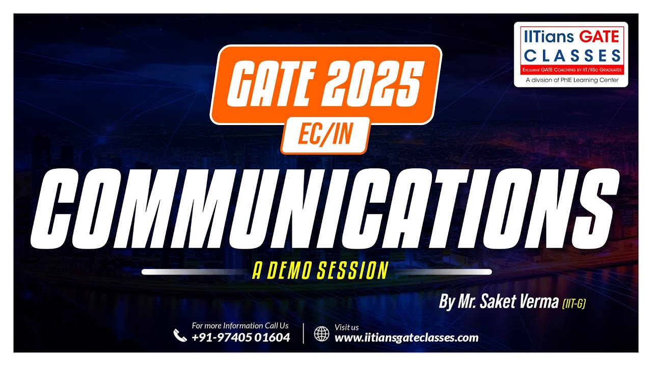 Demo on Communication System | GATE 2025 EC | GATE Electronics ...