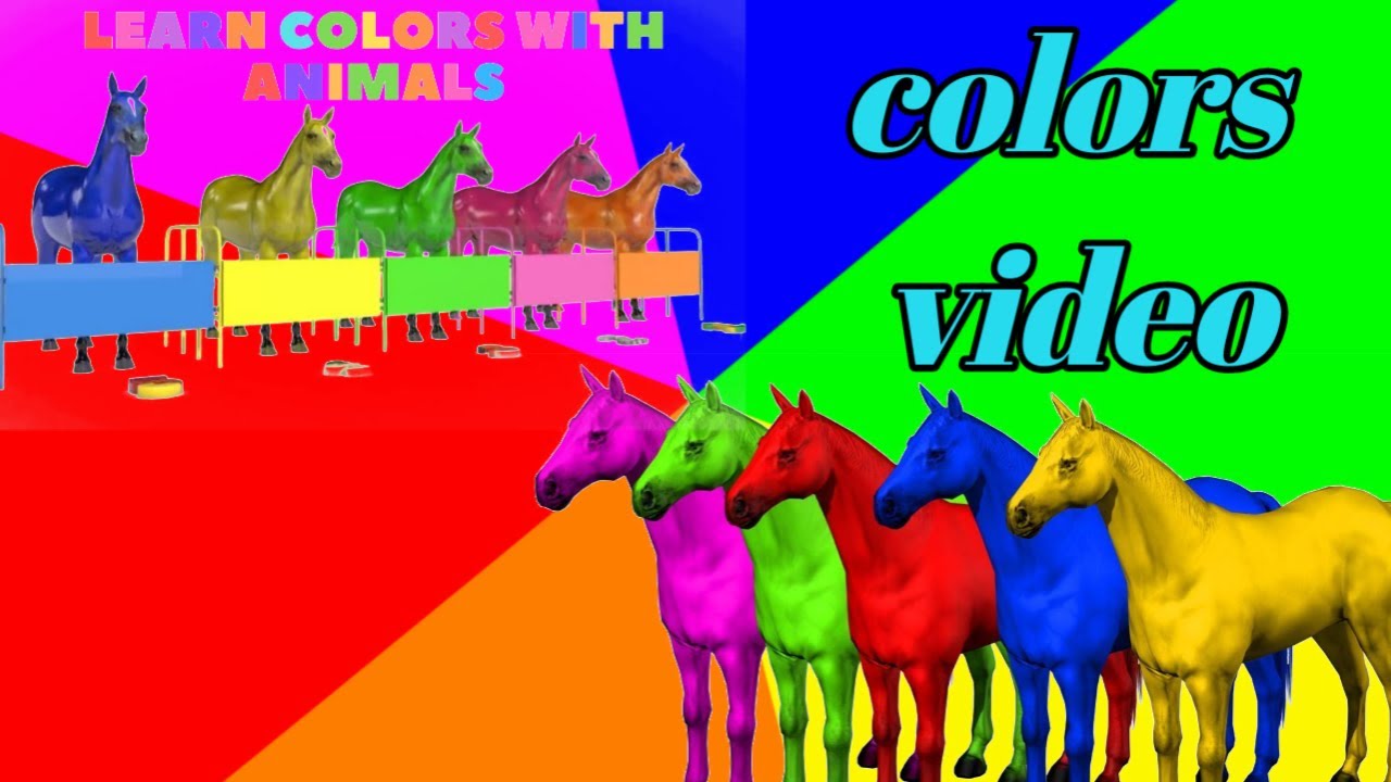 Learn colors with horse | learn colors for kids| Colors for kids ...