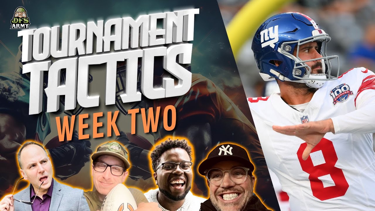 NFL Week 2 Draftkings and Fanduel GPP Strategy and Picks | Tournament ...