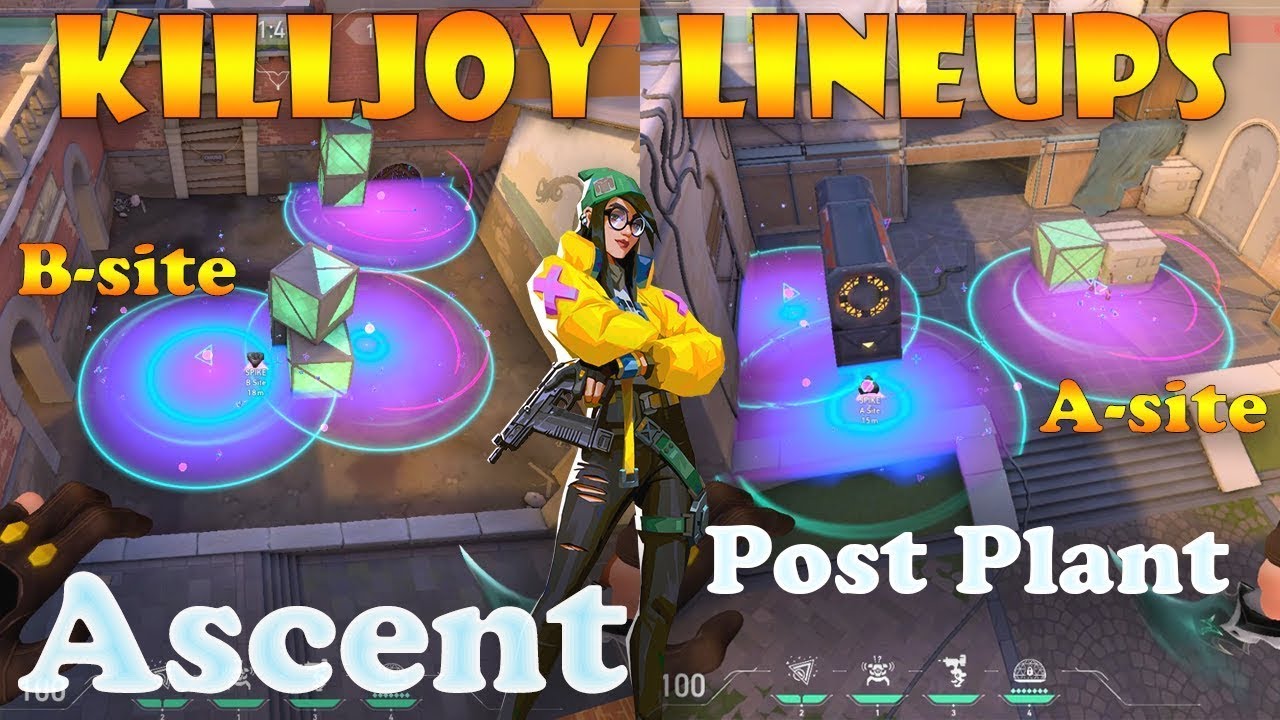 BEST KILLJOY ASCENT LINEUPS SETUP GUIDE VALORANT 2023 - YouTube