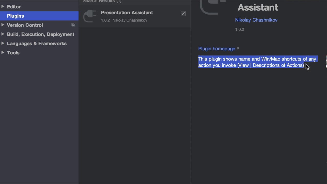 Intellij Idea Tips And Tricks 10 Use Presentation Assistant To Display Keys Pressed Youtube