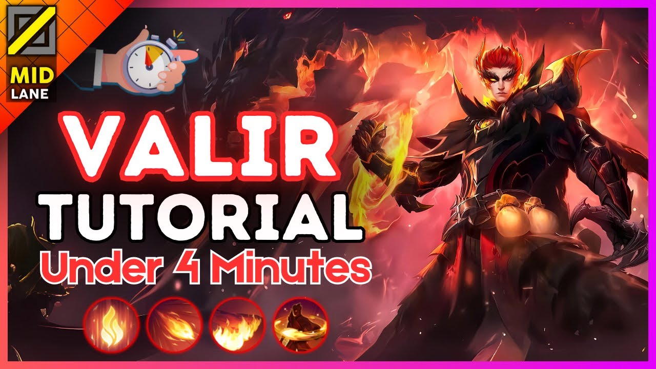 4-Minute Valir Tutorial in Mid Lane || (MLBB S35) 2024 - YouTube