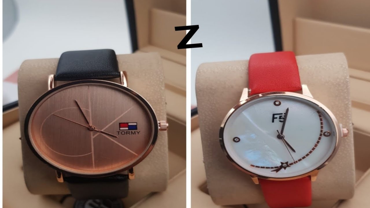 New arrival of combo set offers watches with leather - YouTube