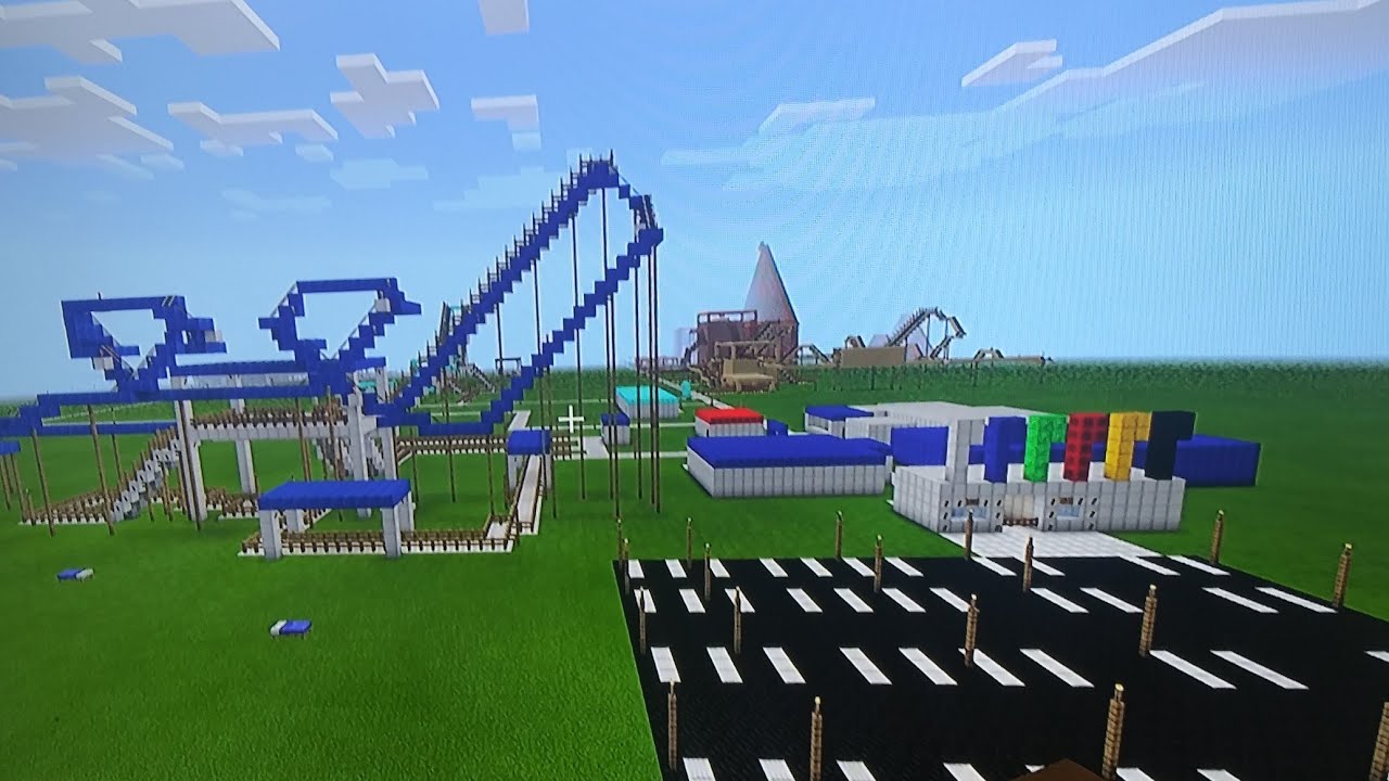 My minecraft creation of six flags fiesta texas - YouTube