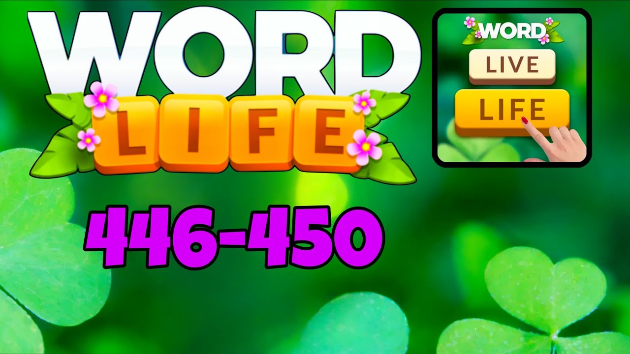 WORD LIFE Crossword Puzzle level 446 447 448 449 450 - YouTube