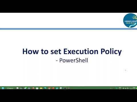 How to set execution policy in Powershell - YouTube