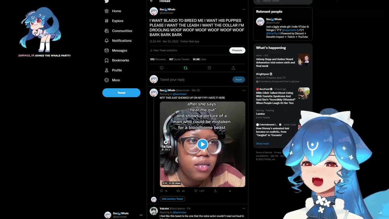 Blaidd's Voice Actor Can't Handle Bao's THRIST - YouTube