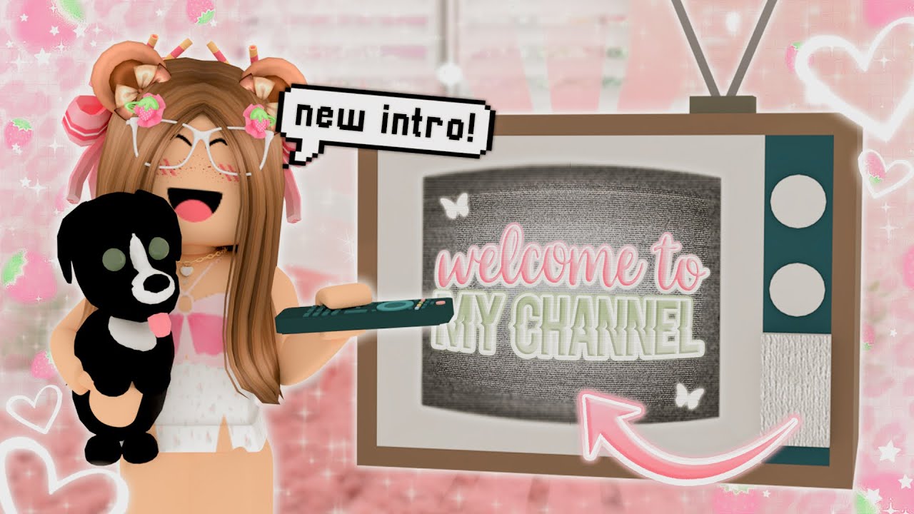 Welcome to my Channel! 🌿 || *NEW* TV Themed Intro 📺 🌸 || Auvelva Roblox ...