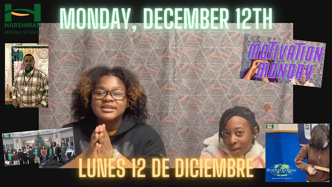 Daily Announcement: Monday, December 12th, 2022 - YouTube