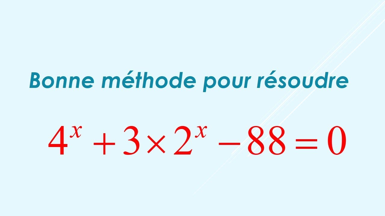 les équations et les puissances. - YouTube