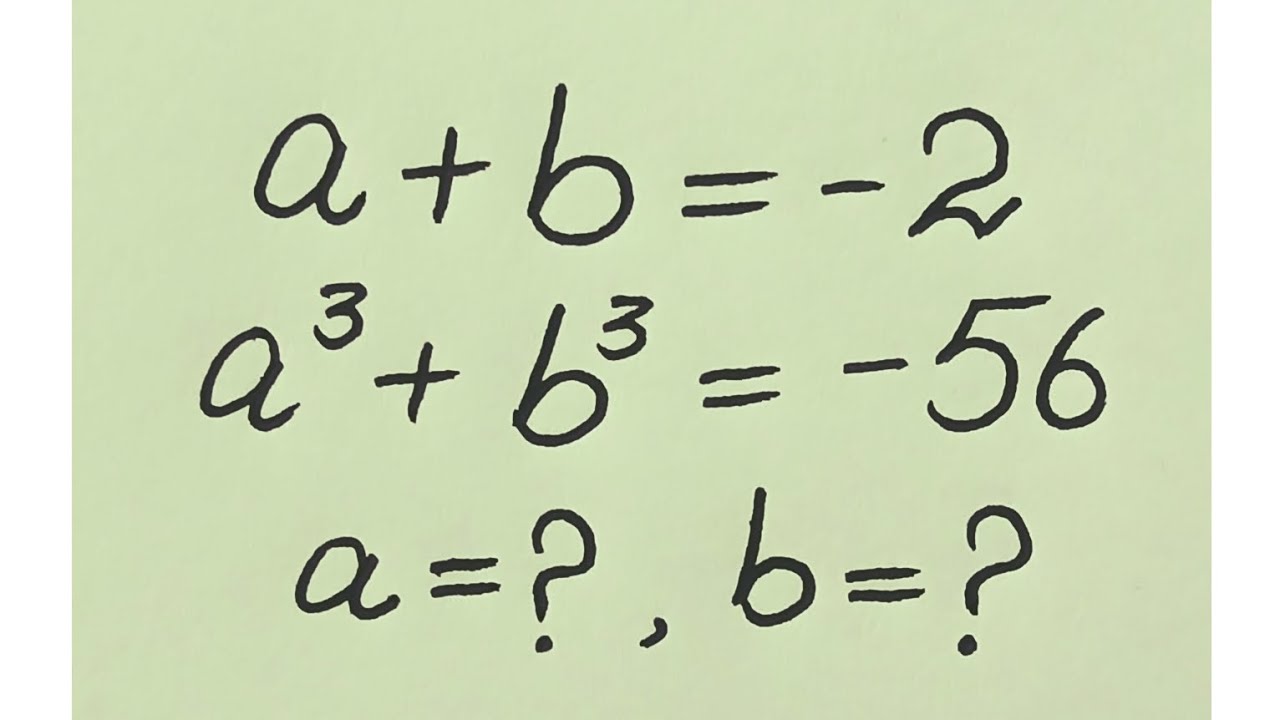A Very Nice Olympiad Math Algebric Problem l find (a,b) =? - YouTube
