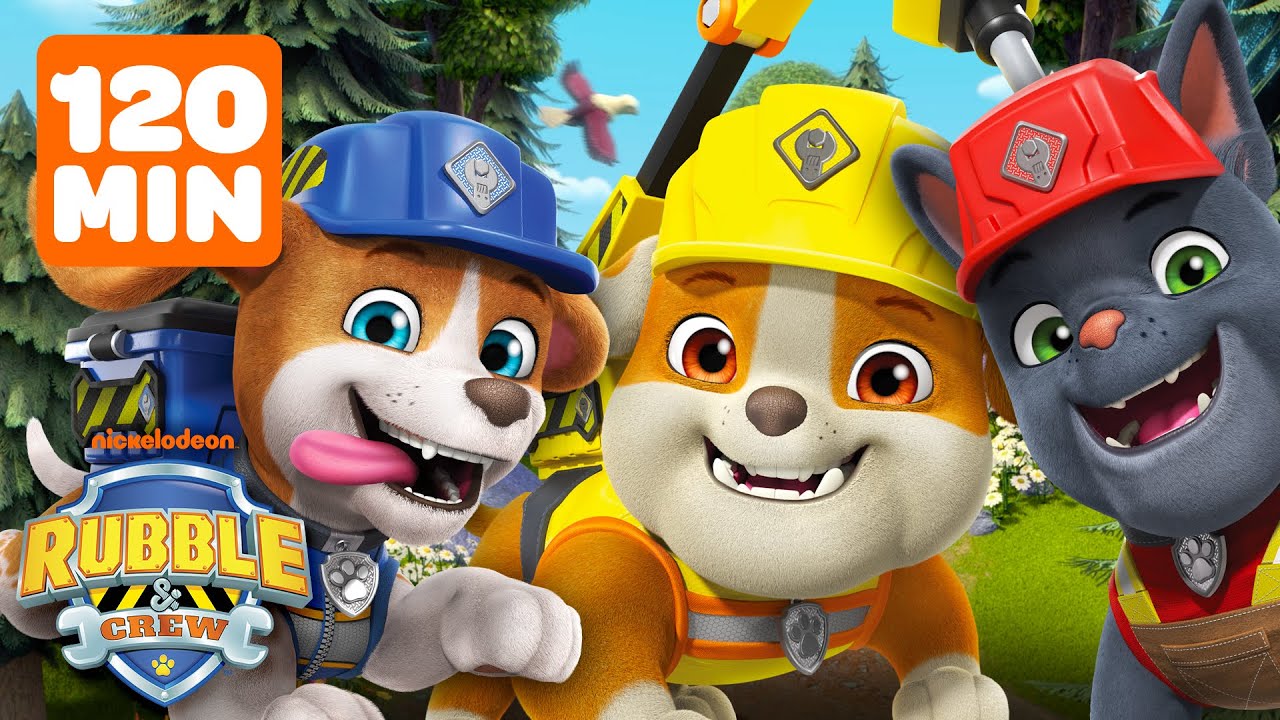 Rubble's Family Rescues & Builds! w/ Wheeler, Charger & PAW Patrol | 2 ...