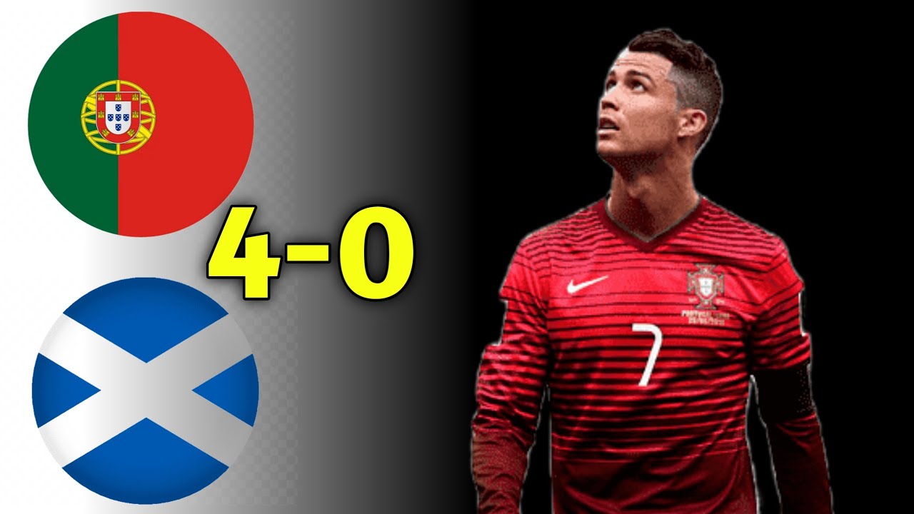 PORTUGAL VS SCOTLAND FOOTBALL MATCH - YouTube