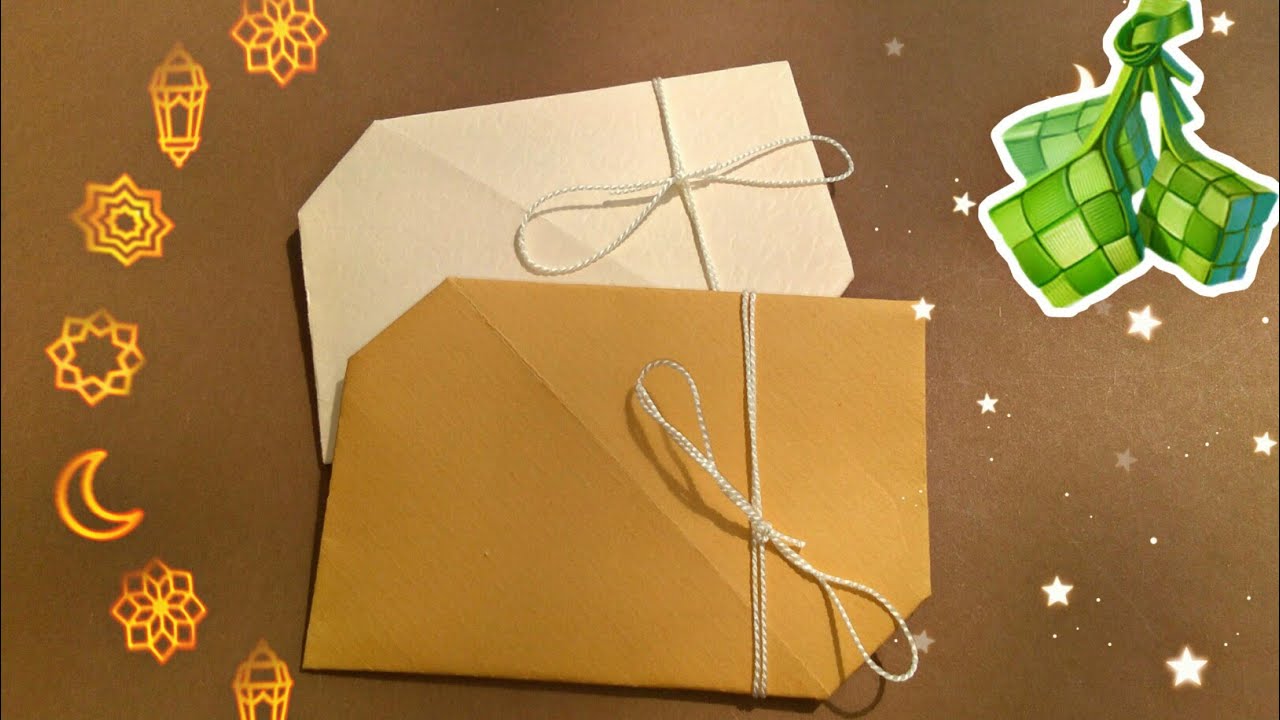 ORIGAMI AMPLOP: Cara Membuat Amplop Lebaran Aesthetic dari Kertas ...