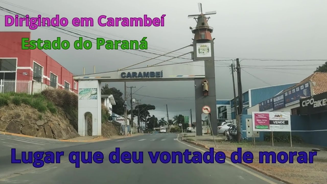 Conhecendo Carambeí, no estado do Paraná, dirigindo até o lindo Parque ...