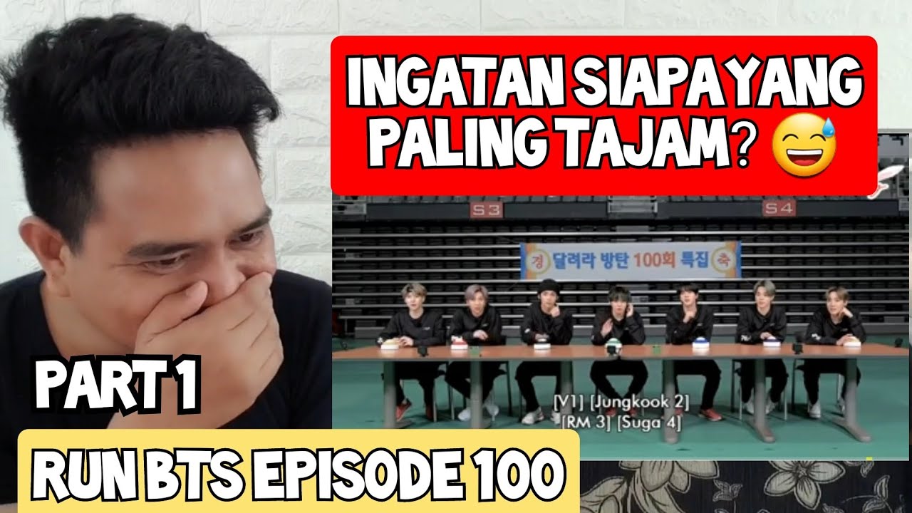 [NONTON] RUN BTS EP 100 | Part1 INGATAN SIAPAKAH YANG PALING TAJAM 😁 ...