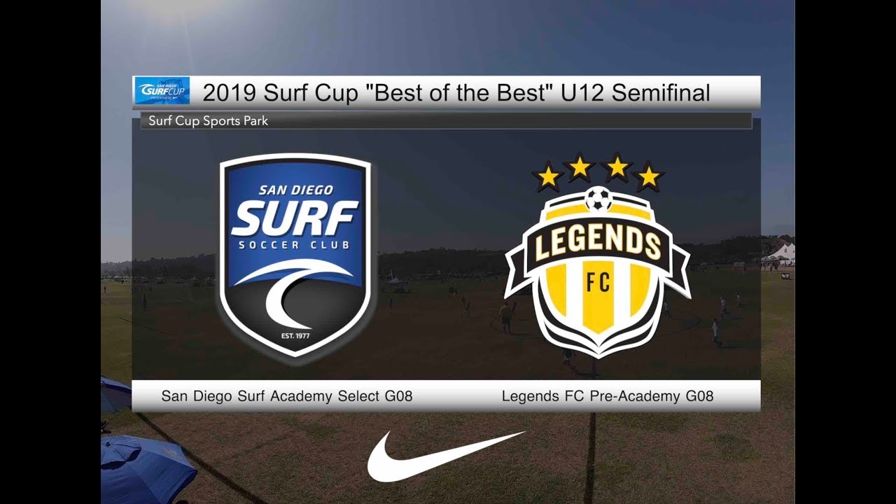 2019 Surf Cup U12 San Diego Surf vs Legends FC Semifinal - YouTube