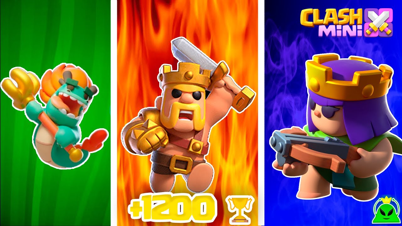 MEJORES MAZOS PARA SUBIR A LAS +1200 COPAS || CLASH MINI || MEJOR MAZO ...