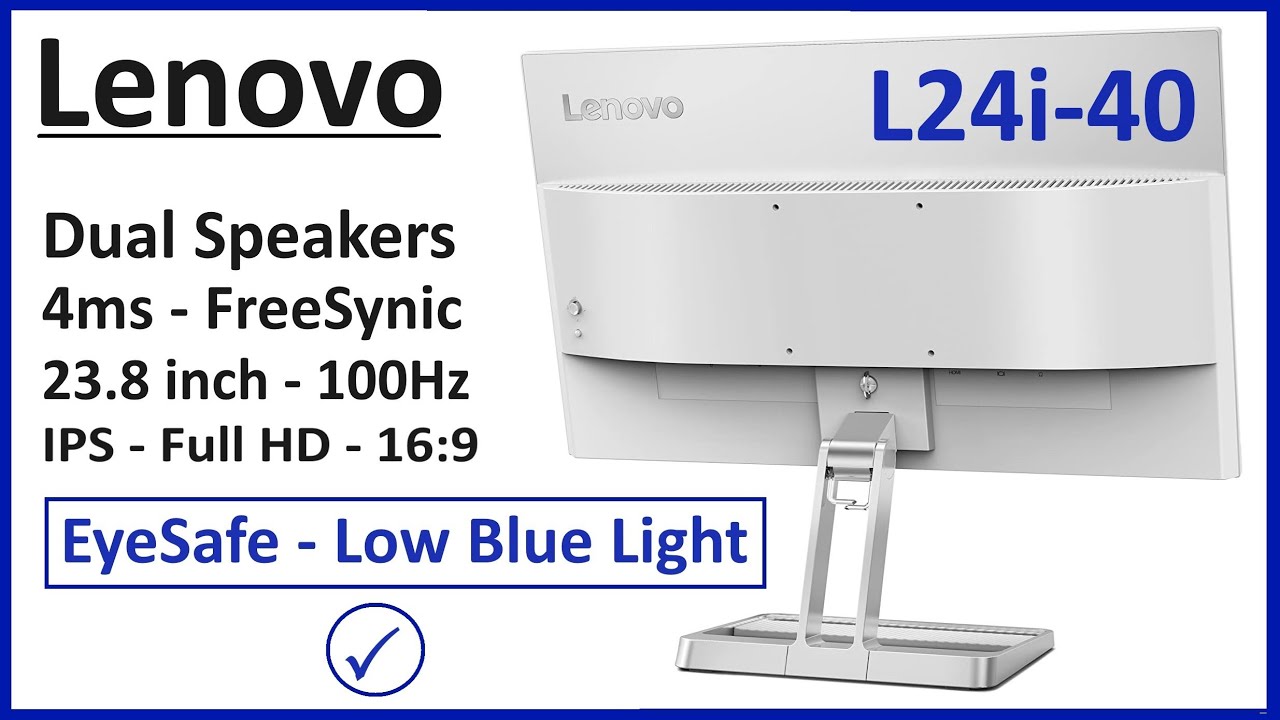 Lenovo L24i-40 Full HD 23,8 inch 100Hz 4ms IPS Monitör İnceleme - YouTube