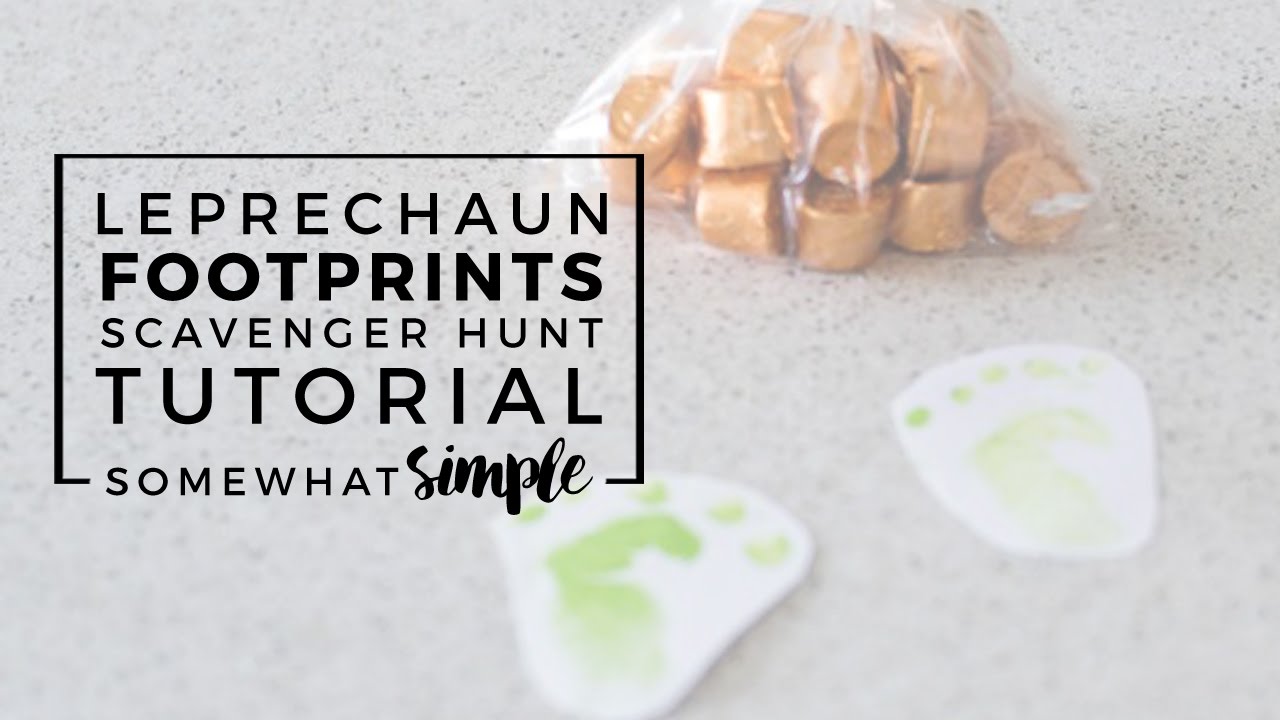 Leprechaun Footprints and Scavenger Hunt - Perfect St. Patrick's Day ...