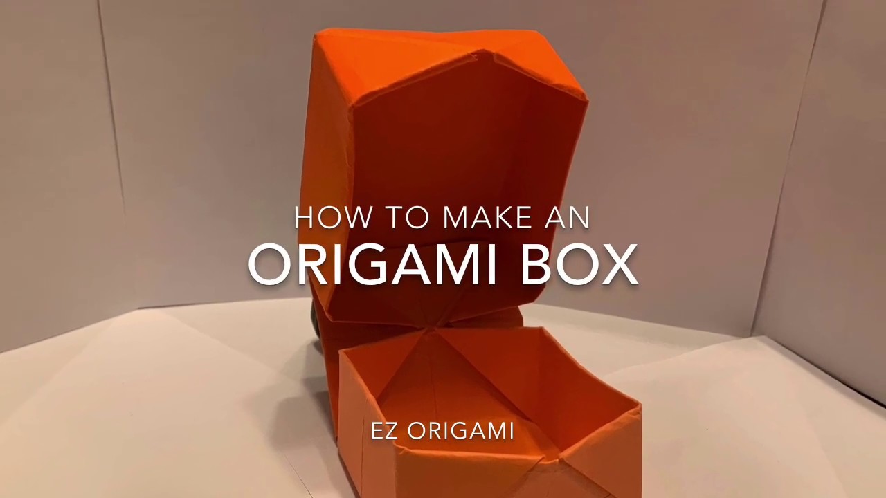 SIMPLE ORIGAMI BOX - YouTube