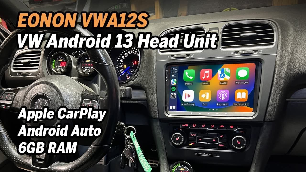 Eonon VWA12S-6G MK6 Volkswagen Head Unit Android Auto Apple CarPlay ...