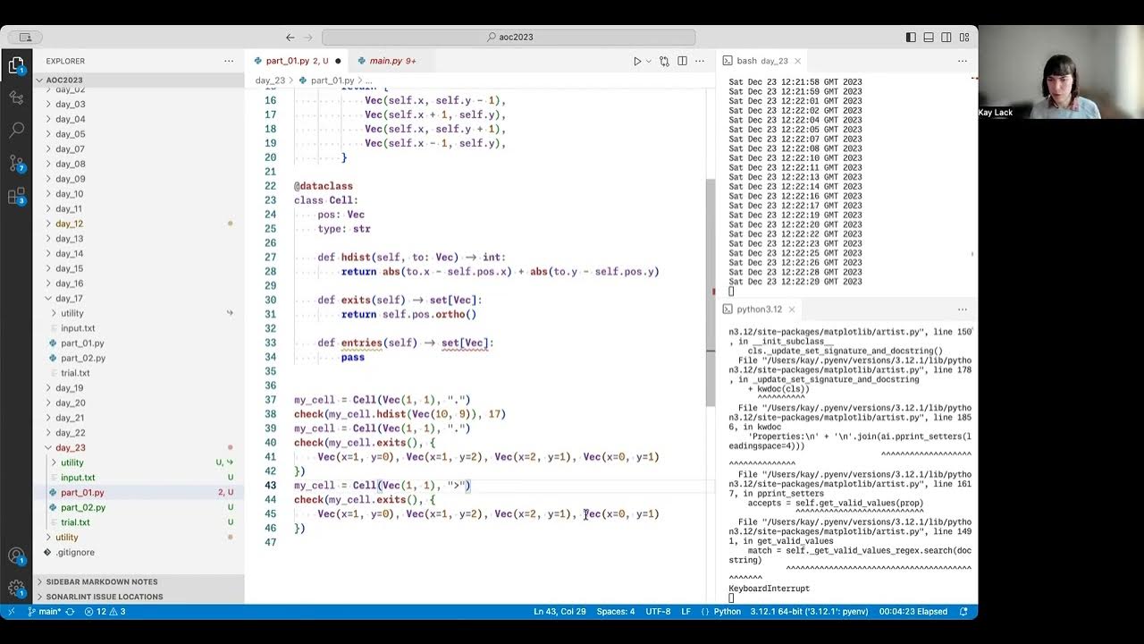 Advent of Code 2023: Day 23 (Lead/Lead) - YouTube