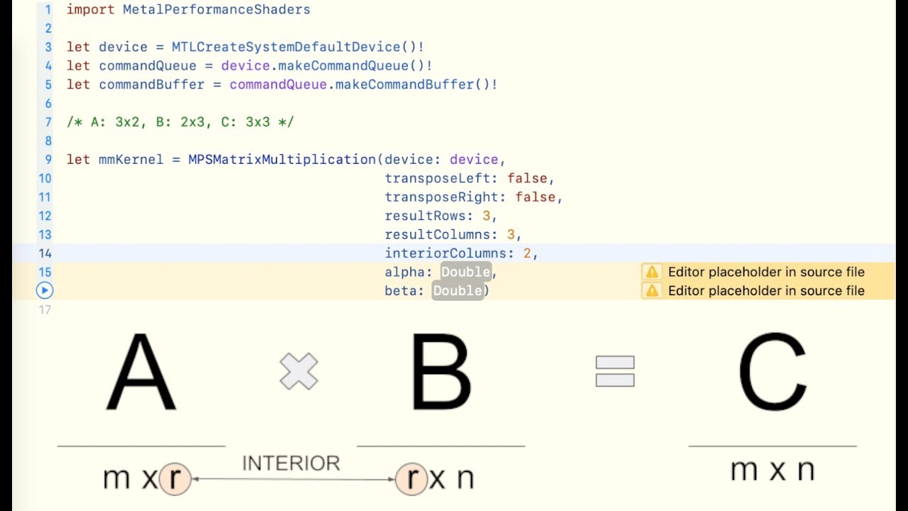 Swift GPU Computing: Matrix Multiplication - YouTube