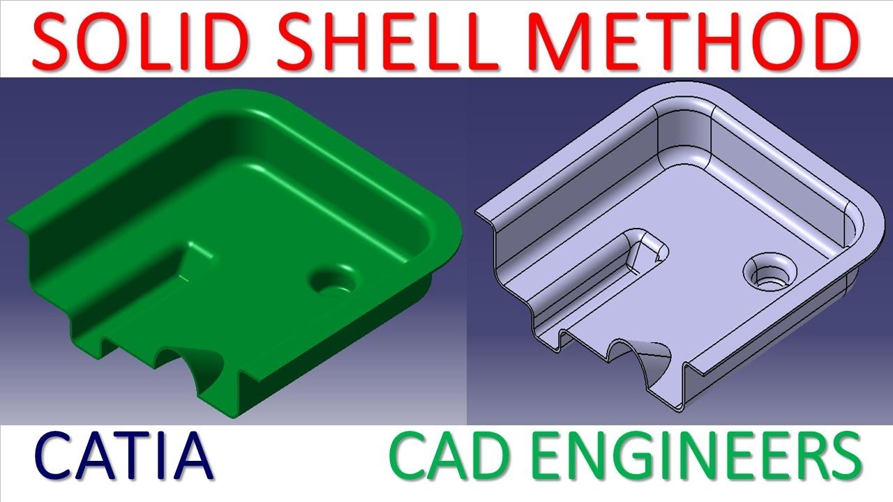 44. SOLID SHELL METHOD IN CATIA V5. - YouTube