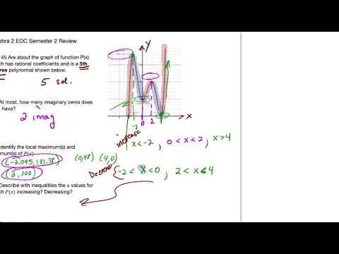 Algebra 2 EOC 2nd Sem Rev 41 - 45 - YouTube