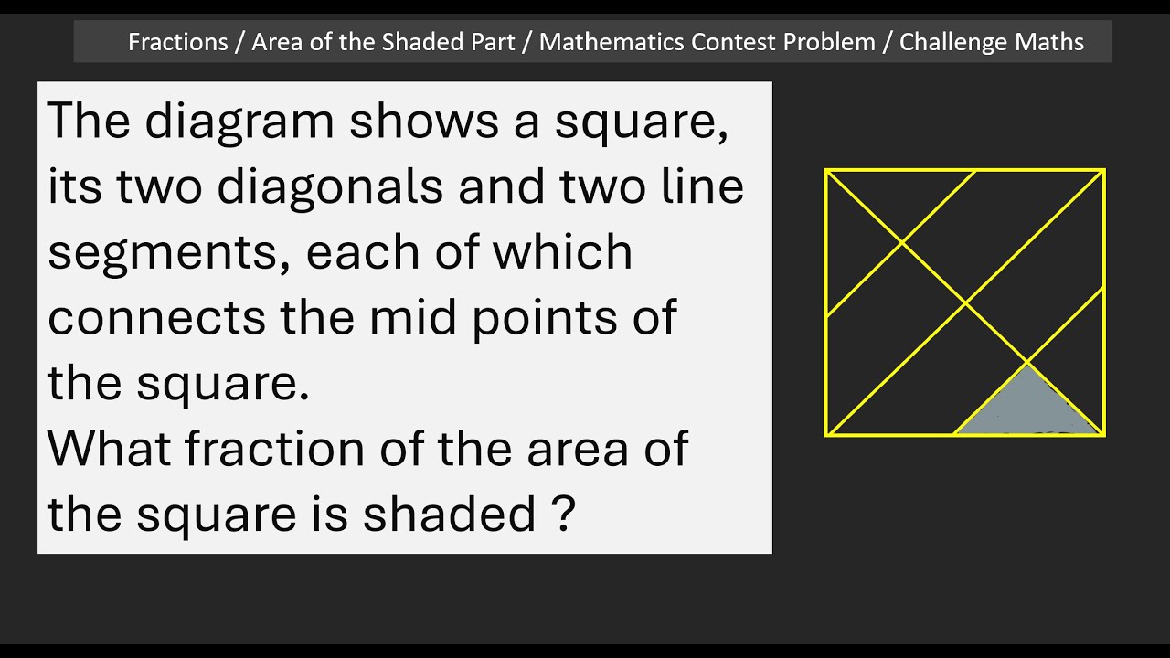 Fractions / Area of the Shaded Part / Mathematics Contest Problem ...
