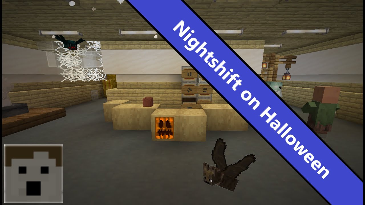 Minecraft Map: Nightshift on Halloween (by edgemando) - YouTube