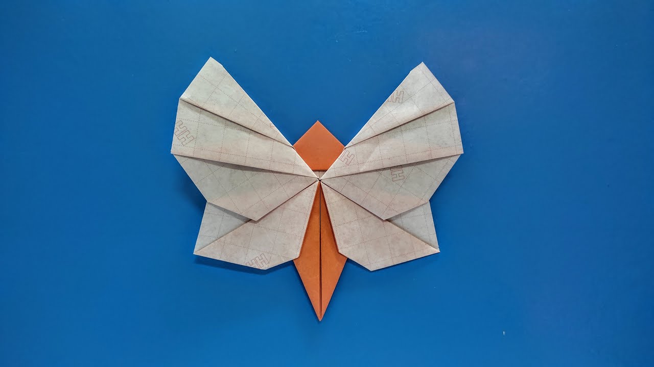 Origami Butterfly Easy Step By Step - YouTube