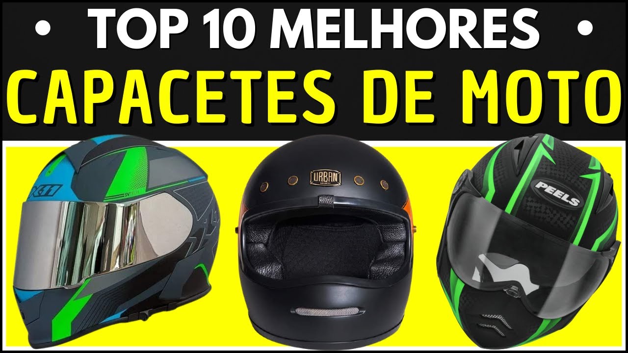 10 MELHORES CAPACETES | Melhores Capacetes para Moto de Rua | Qual é o ...