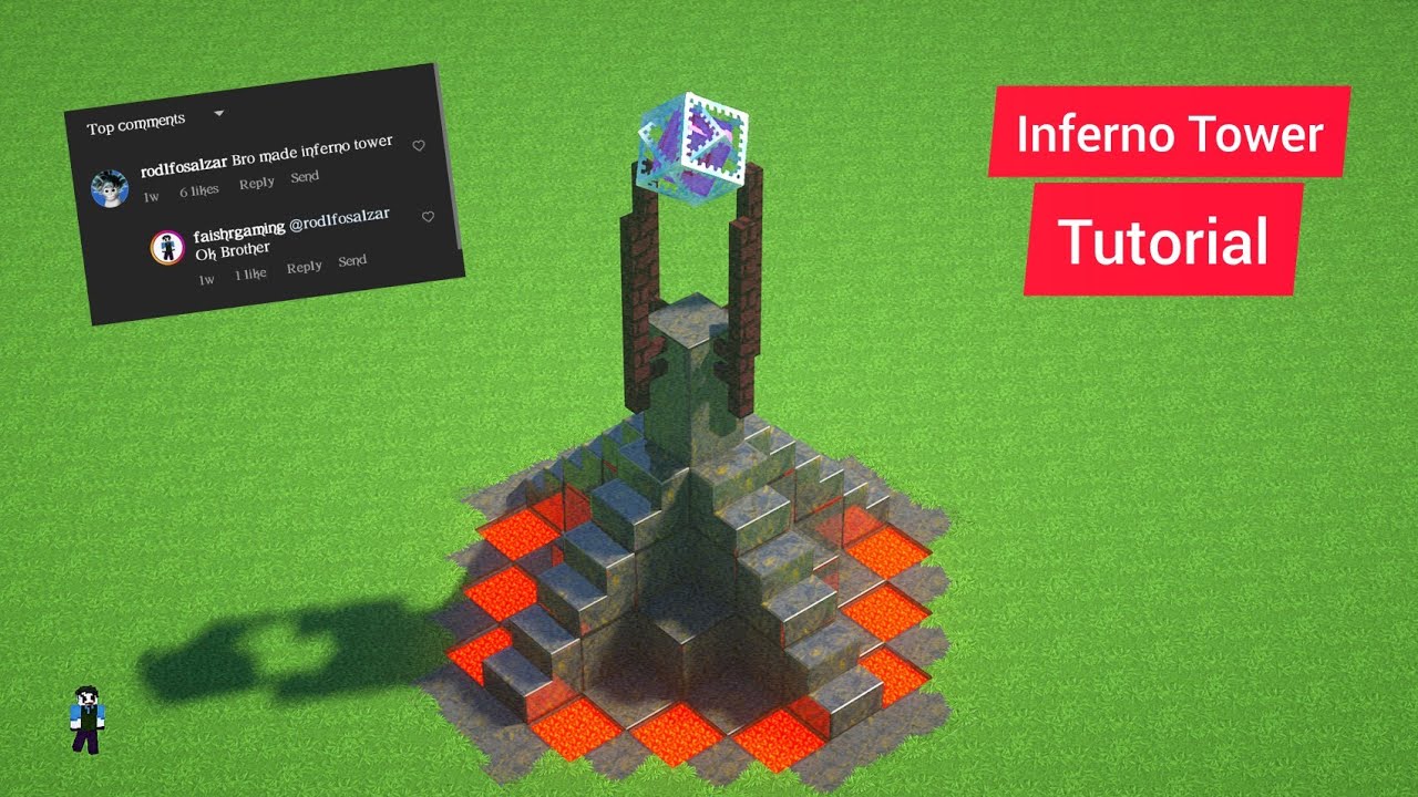 Minecraft Inferno Tower Build (Tutorial) - YouTube