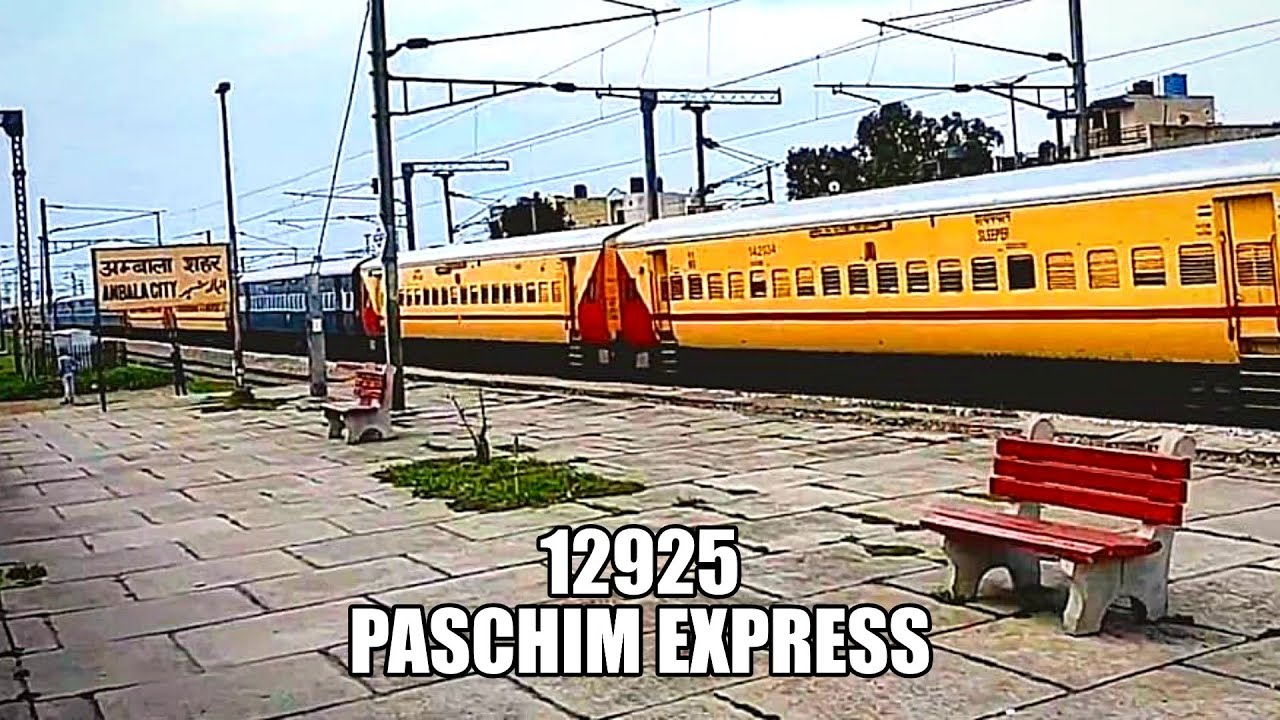 Paschim express | 12925 bandra terminus - amritsar junction | AC 3 tier ...