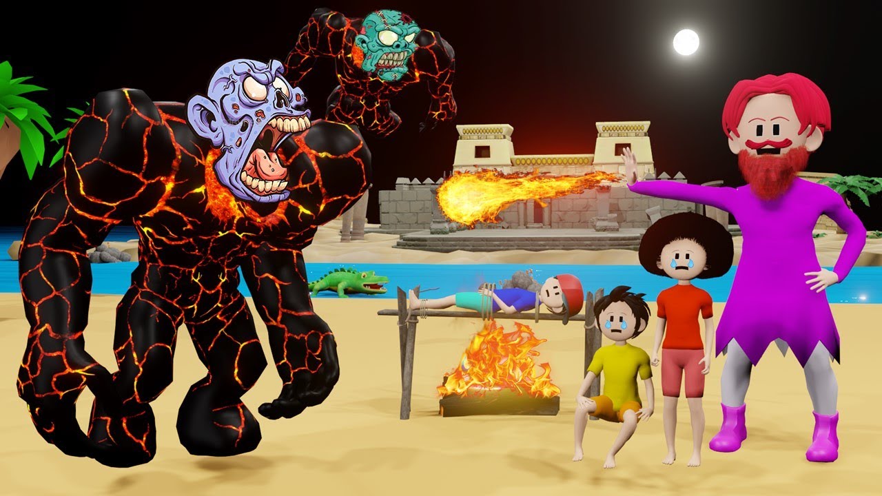 Monster Vs Pinko Tinko | Pinko Tinko Friends in Trouble | Pinko Tinko ...