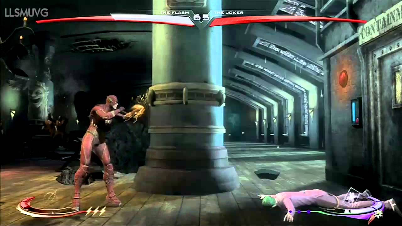 Injustice Gods Among Us gameplay The Joker vs The Flash - YouTube