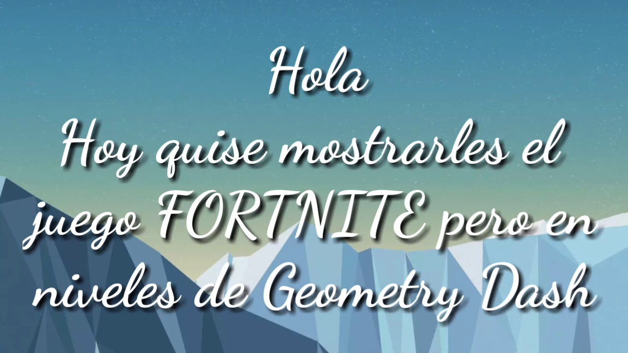 FORTNITE en Geometry Dash - YouTube