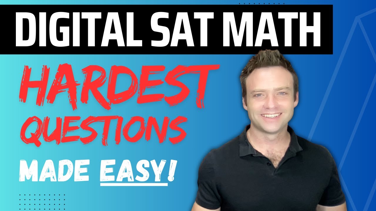 Digital SAT Math Hardest Questions - YouTube