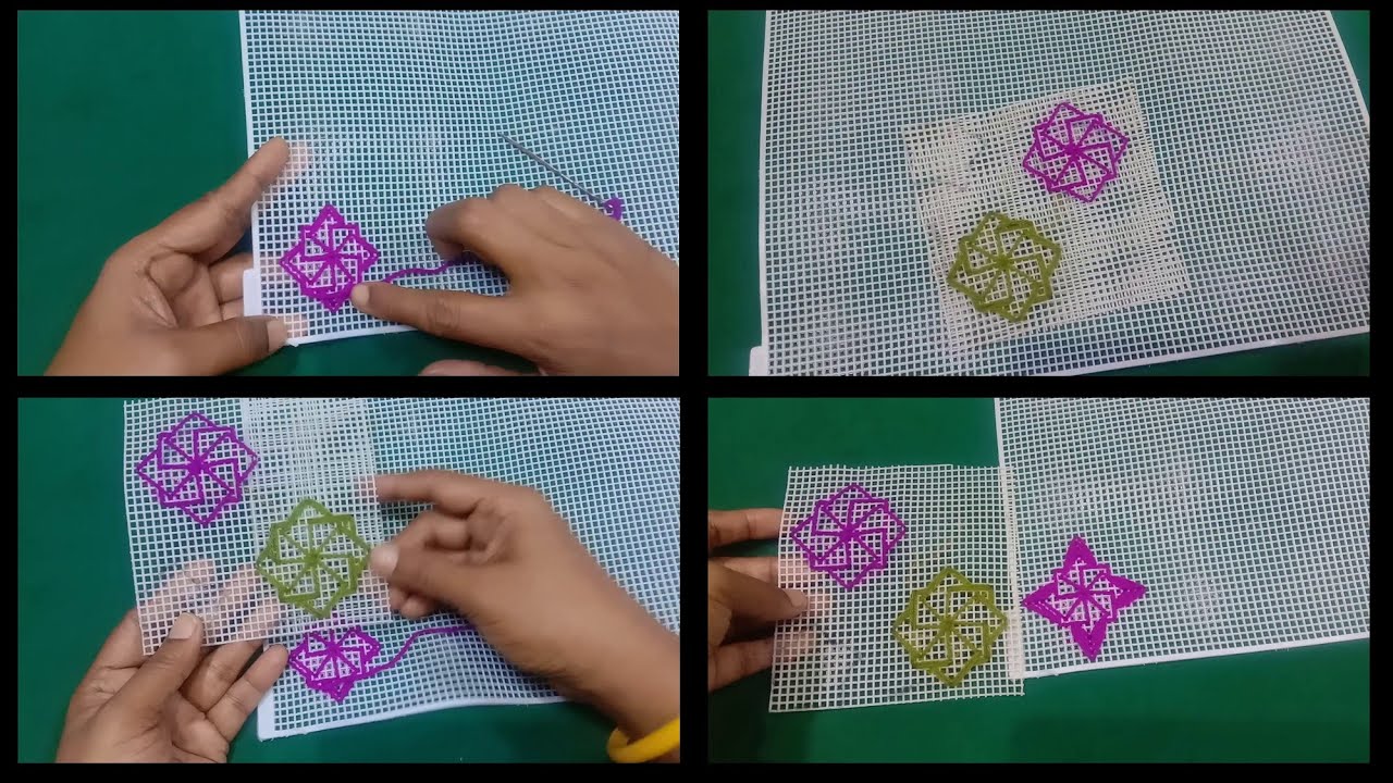 Plastic Canvas Stitch || Design 201 || By LET'S MAKE IT ? - YouTube
